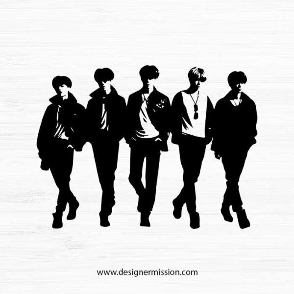 Download BTS SVG for Silhouette & Cricut- Designer Mission