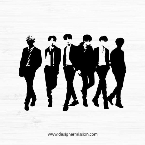 Download BTS SVG for Silhouette & Cricut- Designer Mission