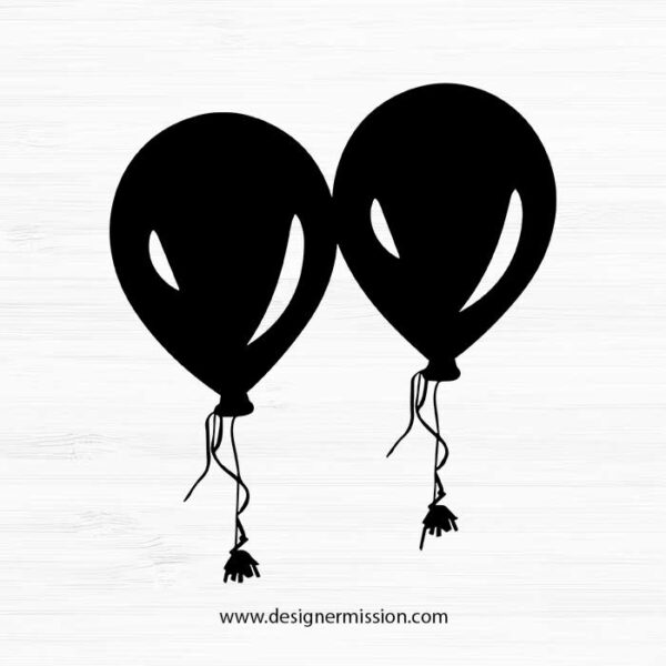 Download Balloon SVG for Silhouette & Cricut- Designer Mission