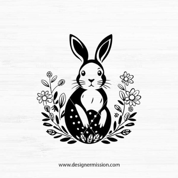 Bunny V.5 For Cricut And Silhouette | SVG, DXF, PDF ,PNG, EPS ...