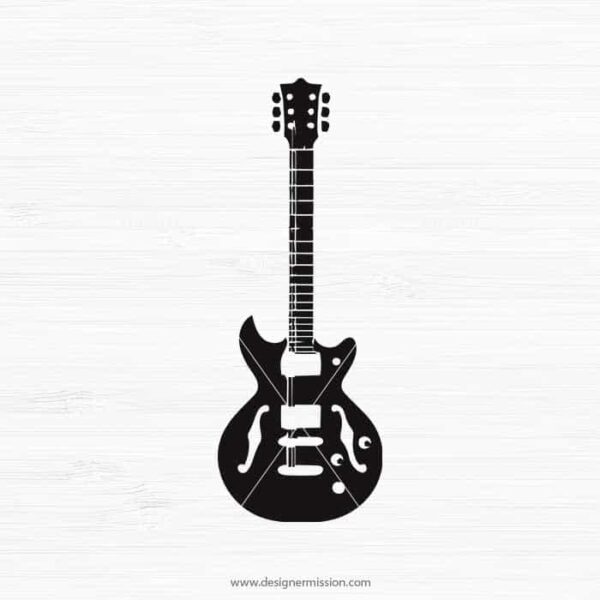 Download Guitar SVG for Silhouette & Cricut- Designer Mission