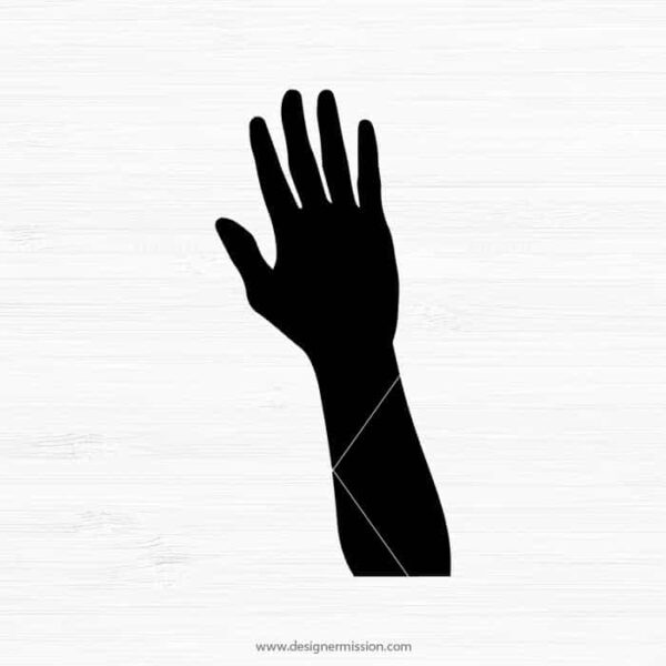 Download Hand SVG for Silhouette & Cricut- Designer Mission