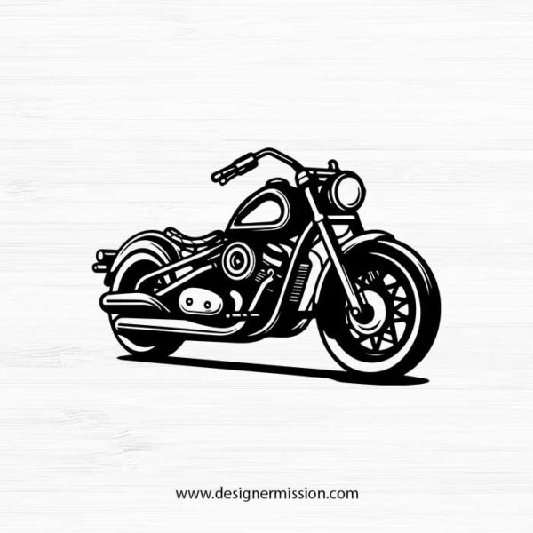 Download Motorcycle SVG for Silhouette & Cricut- Designer Mission