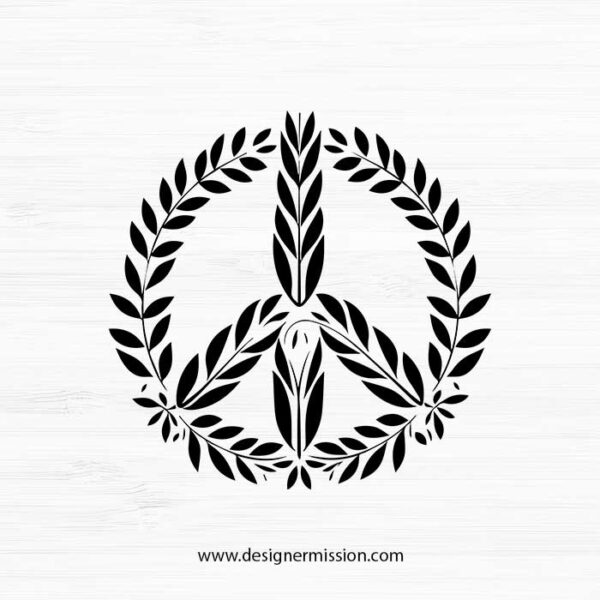 Peace Sign SVG, EPS, DXF, PNG V.7 - Designer Mission