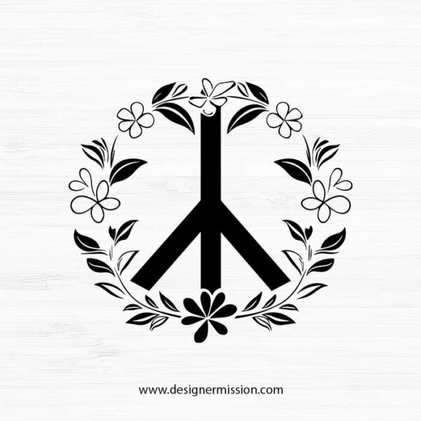 Peace Sign SVG, EPS, DXF, PNG V.7 - Designer Mission