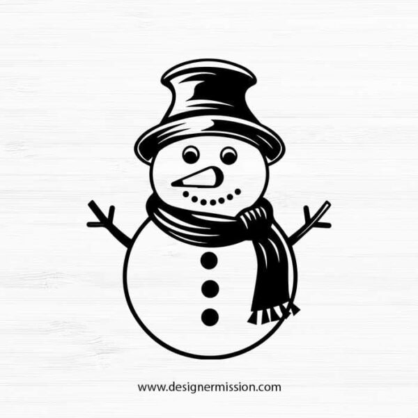 Snowman SVG, EPS, DXF, PNG V.28 - Designer Mission