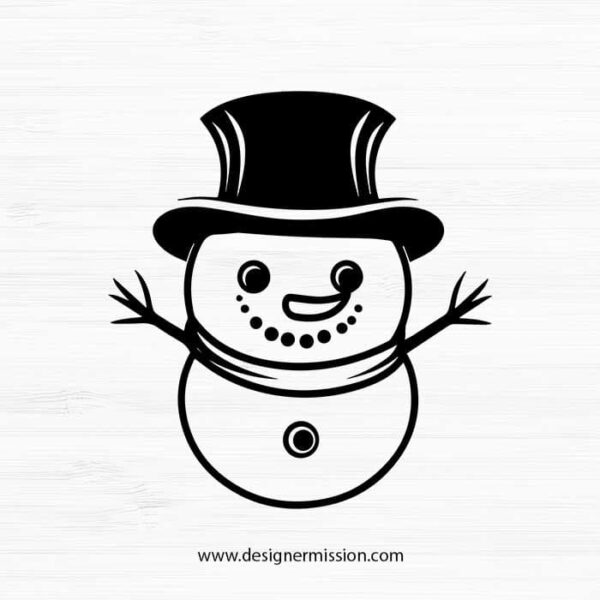 Snowman SVG, EPS, DXF, PNG V.16 - Designer Mission