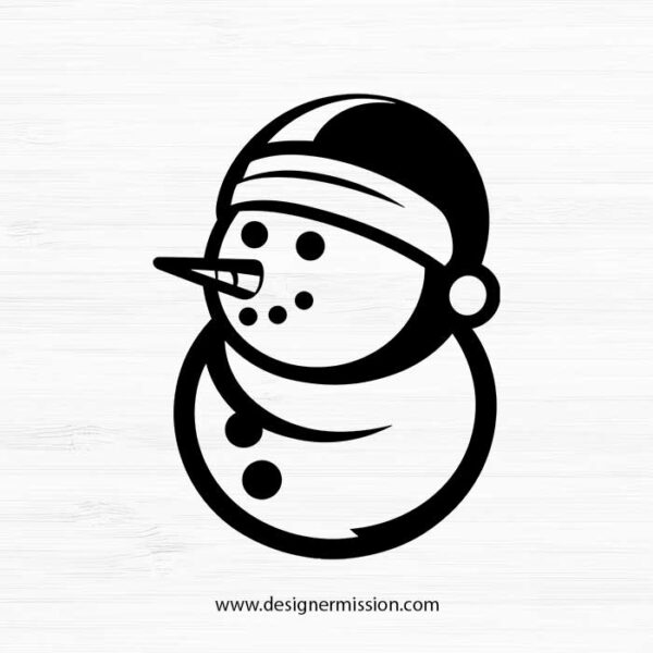 Snowman SVG, EPS, DXF, PNG V.25 - Designer Mission
