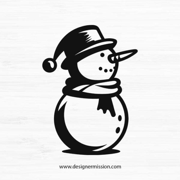 Snowman SVG, EPS, DXF, PNG V.26 - Designer Mission
