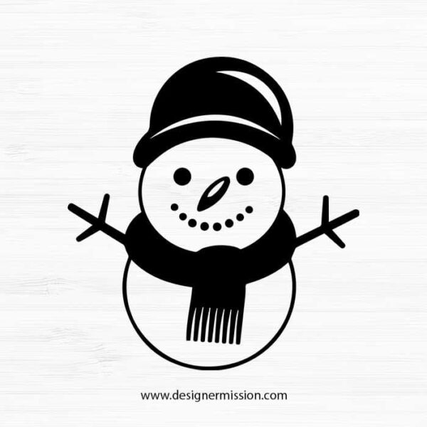 Snowman SVG, EPS, DXF, PNG V.33 - Designer Mission