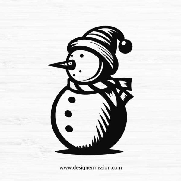 Snowman SVG, EPS, DXF, PNG V.25 - Designer Mission