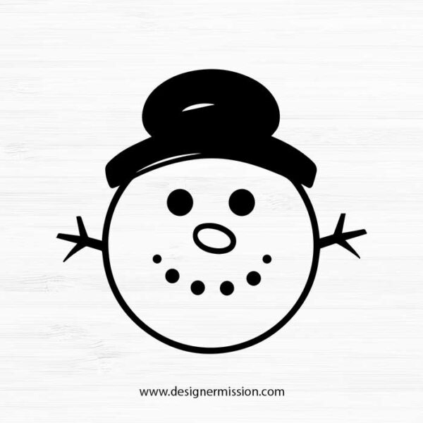 Snowman SVG, EPS, DXF, PNG V.33 - Designer Mission