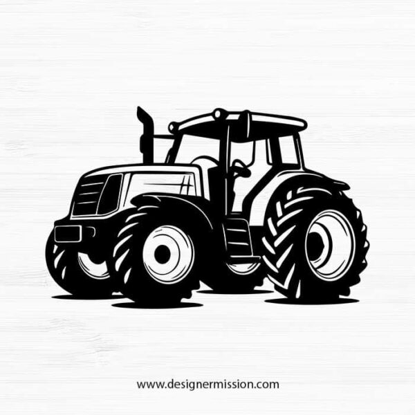 Download Tractor SVG for Silhouette & Cricut- Designer Mission